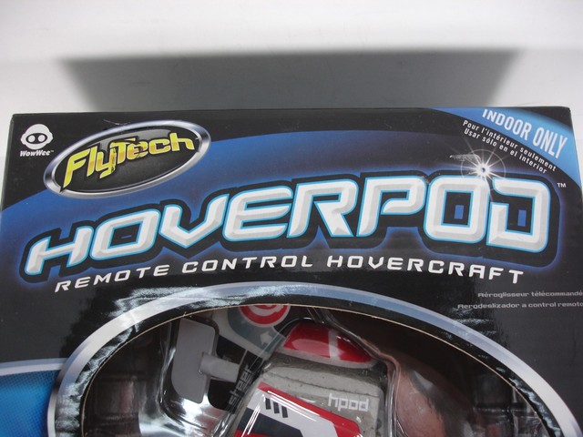 WowWee FLYTECH Hoverpod Remote Control Hovercraft Blue 4162 Indoor Only ...
