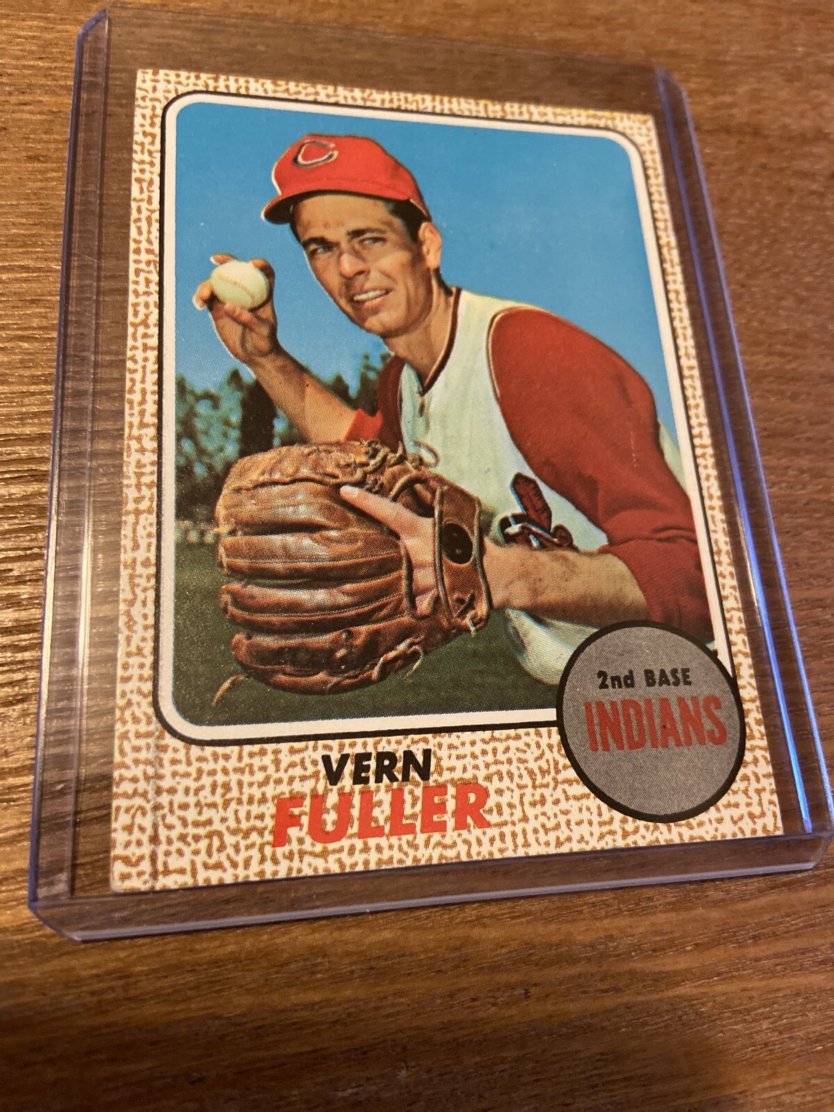 1968 Topps #71 Vern Fuller Cleveland Indians Vintage Baseball Card (r ...