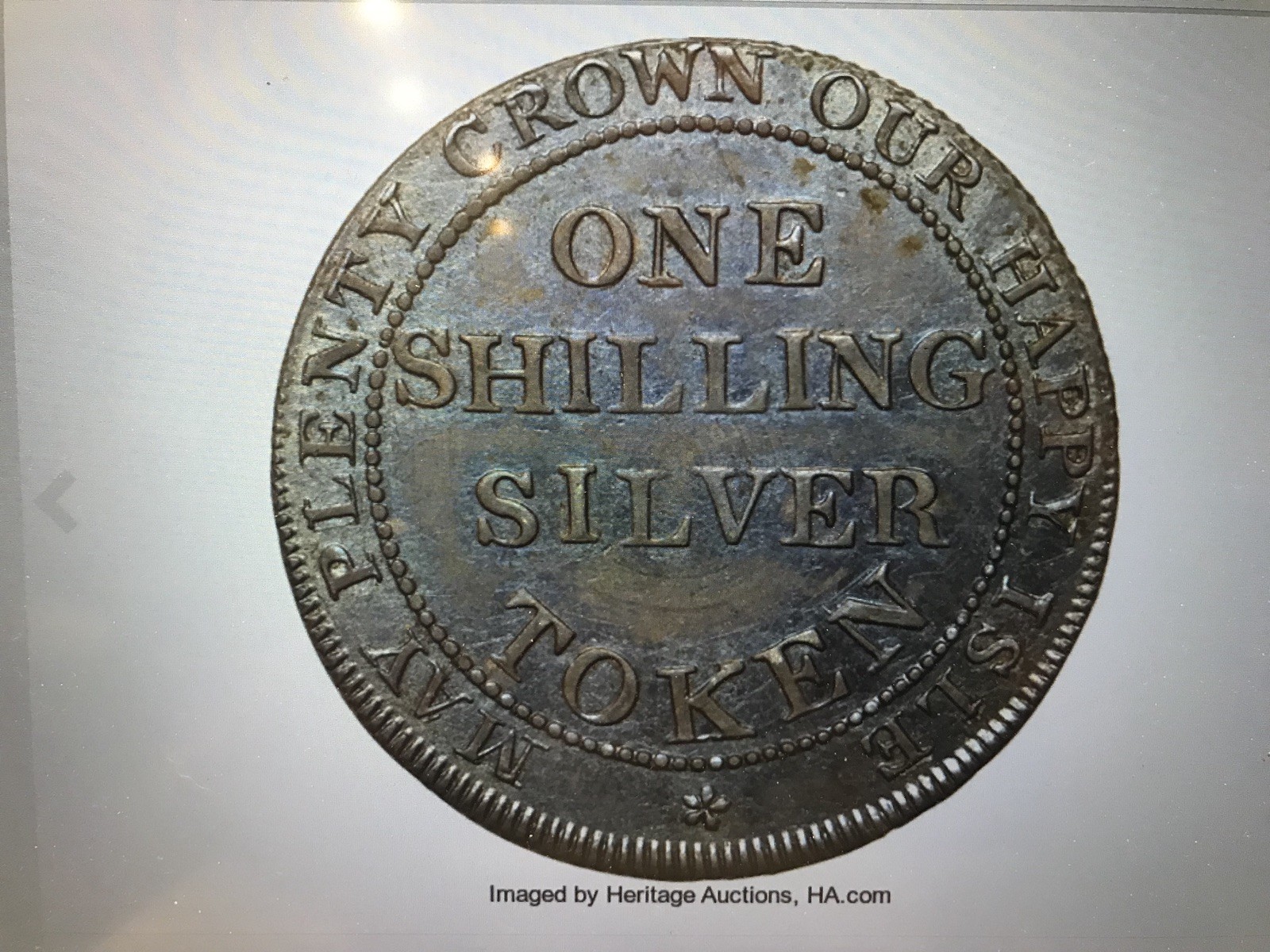 1811 Isle of Wight - Silver One Shilling Token - Very Rare!! | eBay