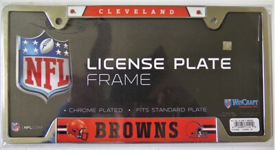 CLEVELAND BROWNS METAL LICENSE PLATE FRAME FROM WINCRAFT | eBay
