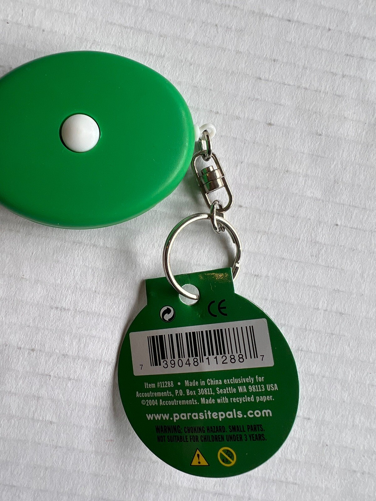 New Rare Tickles Green Keychain Measuring Tape Accoutrements Parasite ...