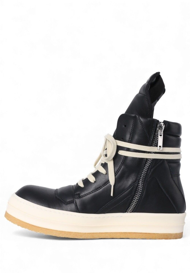 Rick Owens Creep Geobasket Black Milk RU02E1801 LCO 91 149476937 | eBay