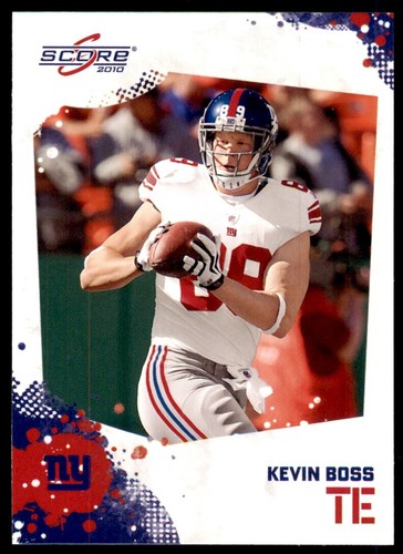 2010 SCORE KEVIN BOSS NEW YORK GIANTS #193 | eBay