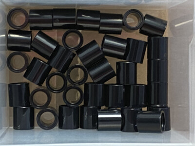 LEGO Parts - Black Technic, Liftarm Thick 1 x 1 (Spacer) - No 18654 ...