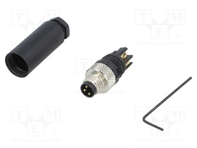 Connector: M8 for Cables PIN: 3 Straight Male 4A 1803860000 SAIS-M8- | eBay