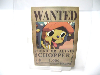 One Piece Tiny Wanted Poster Card Chopper English Version | eBay