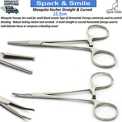 Hemostatic Surgical Locking Artery Clamp Forceps Mosquito Kocher ...