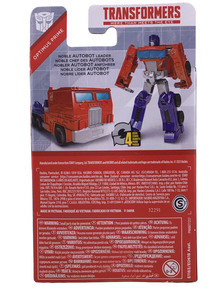 Hasbro Transformers More Than Meets the Eye Optimus Prime Action Figure ...