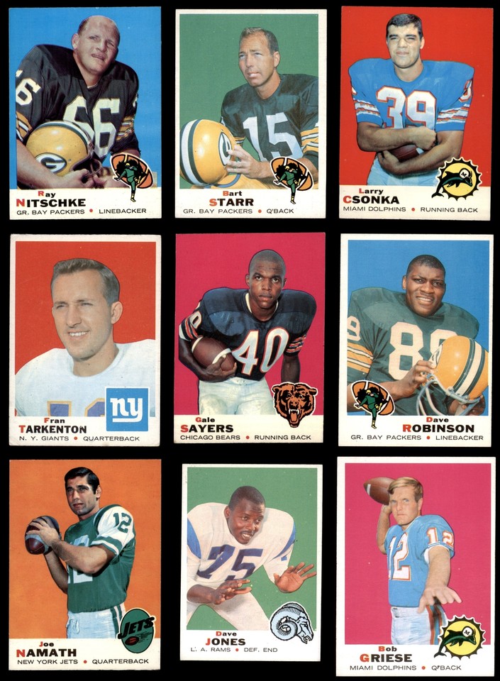 1969 Topps Football Complete Set 6 - EX/MT | eBay