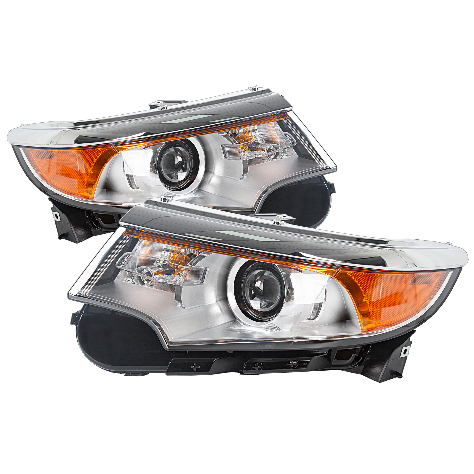 Driver & Passenger Side Pair Set Front Lamp Headlight For 2011-2014 ...