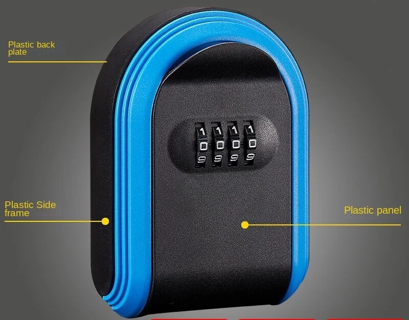 Password Lock Key Storage Password Box, Fully Plastic Password Key Box ...