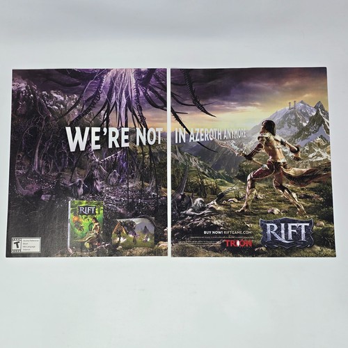 Rift PC Not in Azeroth LARGE Print Ad/Poster Promo Art | eBay