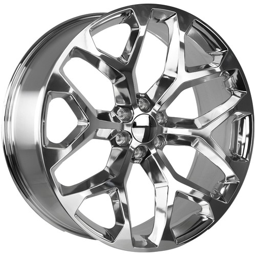 Strada Replicas R176 Snowflake 26x10 6x5.5" +31mm Polished Wheel Rim 26 ...