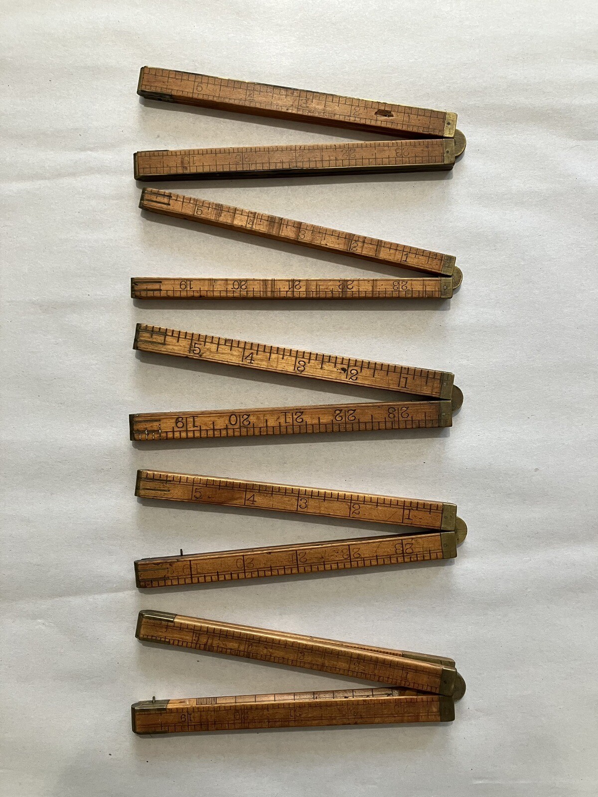 5 Vintage Stanley Rulers Rule Carpenters #61 1/2 #61 #84 #53 1/2 Lot | eBay