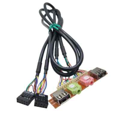 Desktop Computer Host Case Chassis Front Pannel I/O USB2.0 AC97/HD ...