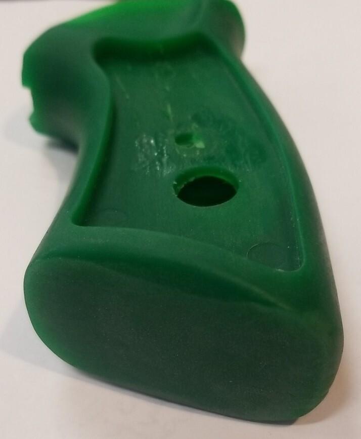 Ruger GP100, Super Redhawk pistol grip neon green rubber without panels ...