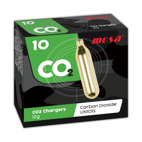 GEL BLASTER MOSA CO2 12G CARTRIDGE X 10 AIRSOFT CARBON DIOXIDE BB GUN ...