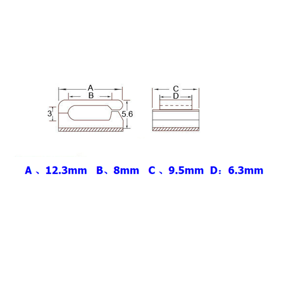 30Pcs Wire Clip Black Car Tie Rectangle Cable Holder Mount Clamp Self ...