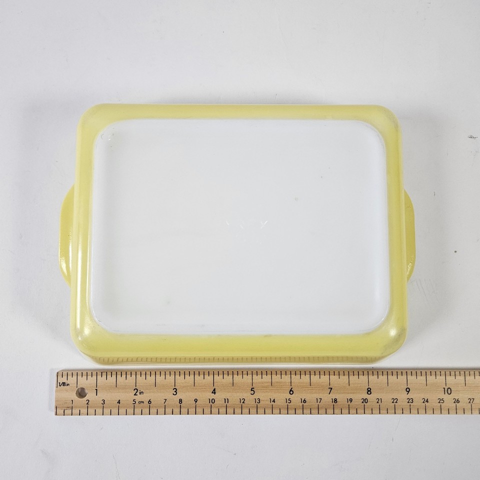 Vintage Pyrex Primary Yellow Baking Casserole Refrigerator Dish 0503 ...