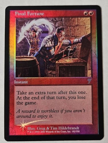 FINAL FORTUNE - FOIL - MAGIC THE GATHERING MTG - 7th EDITION - PACK ...