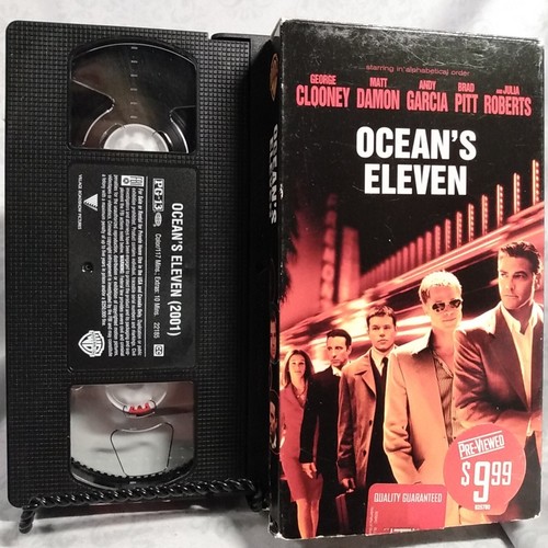 Ocean's Eleven VHS 2001 George Clooney 754913020531| eBay