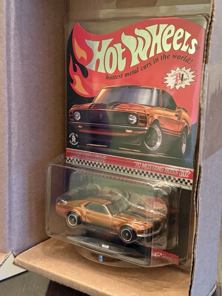 2021 HOT WHEELS RLC '70 MUSTANG BOSS 302 Redline Club Membership Car ...