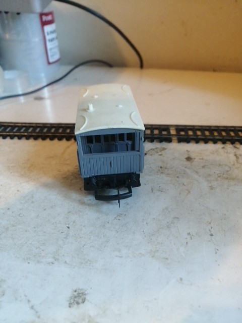 Hornby Grey R215 NE brake wagon 178595. 00 Guage | eBay UK