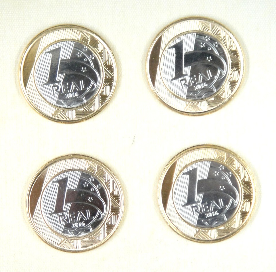 BRAZIL Commemorative Coins Set of 4 Pcs 2016 UNC, Rio 2016 Olympics ...