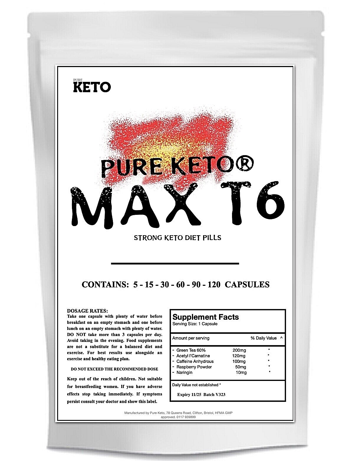 STRONGEST KETO DIET PILLS : FAST WEIGHT LOSS T6 FAT BURNER KETOSIS ...
