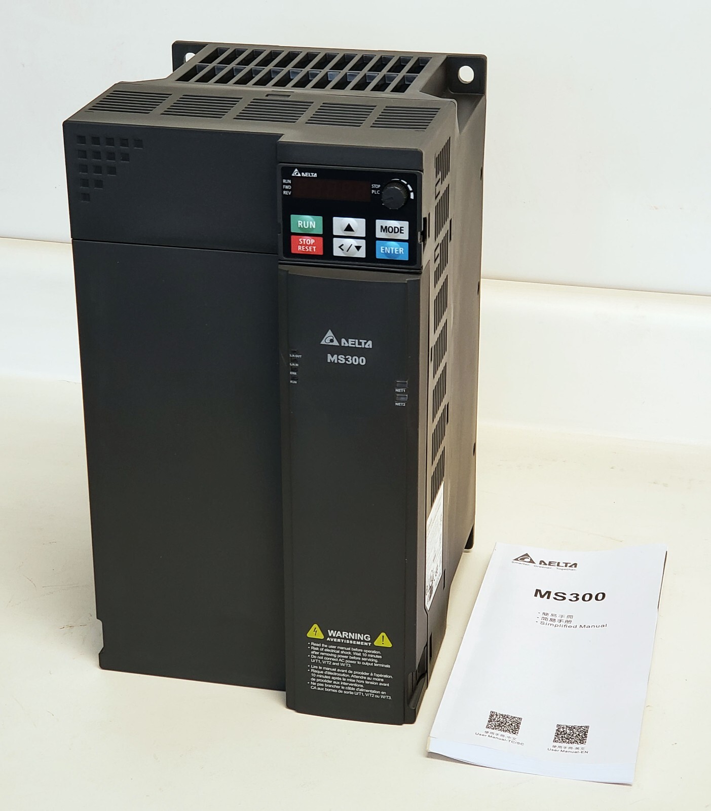 Delta VFD 20HP/15kW Motor VFD65AMS23ANSAA MS300Inverter Variable ...