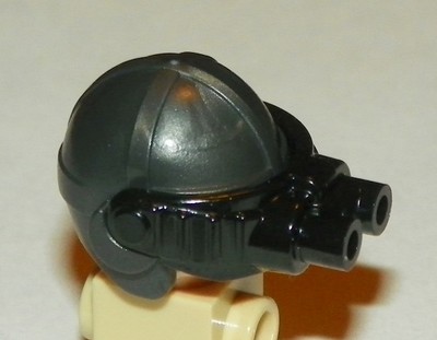 LEGO - Minifig, Headgear Cap w/ Black Night Vision Goggles - Pearl Dark ...