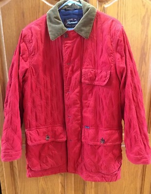 Faconnable Red Quilted Puff Jacket Button Zip Small Orig.$790 Non ...