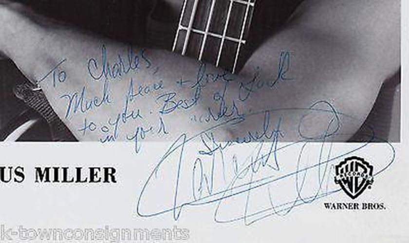 MARCUS MILLER R&B MUSIC SINGER VINTAGE AUTOGRAPH SIGNED STUDIO PROMO ...