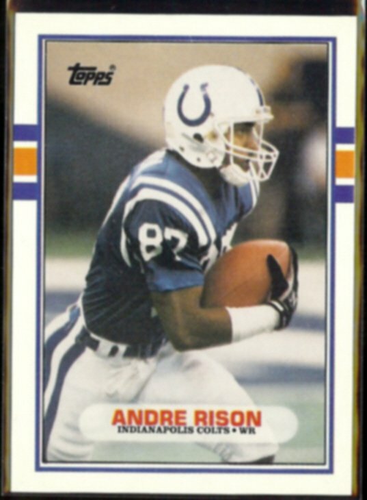 ANDRE RISON 1989 Topps Traded Rookie #102T. COLTS / MICHIGAN ST. | eBay