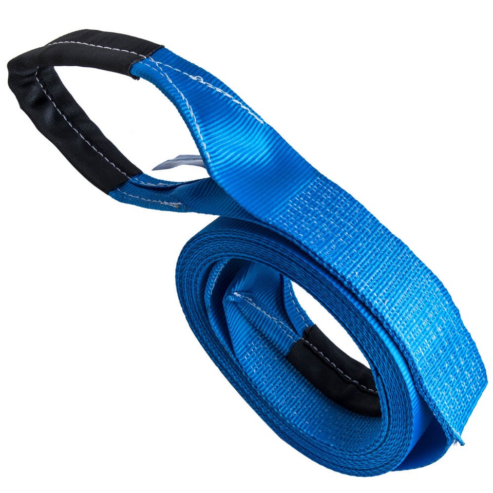 4" x30ft 20000LBS Tow Strap Snatch Recovery Offroad Blue Heavy Duty ...
