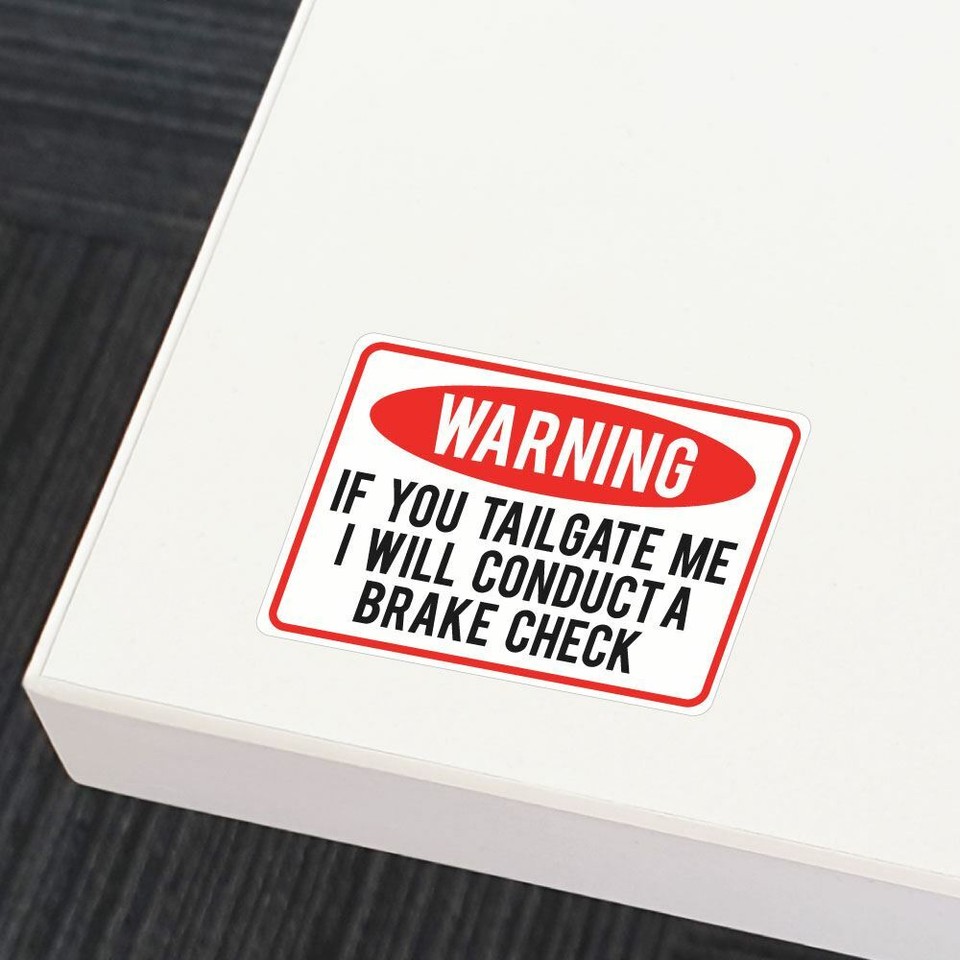 Tailgate Me Sticker Decal Warning Funny Joke Tools Car Notice | eBay