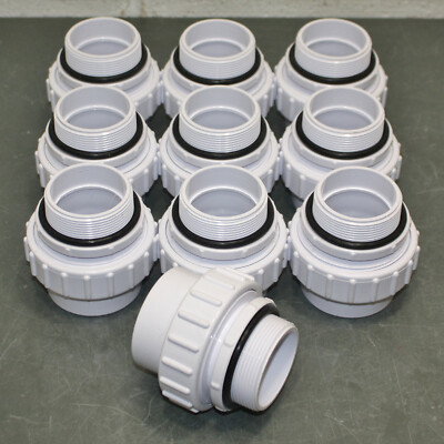 (10) CMP Pool Pump Unions, 2" MIP x 2" Slip Socket, PVC Pipe Fitting ...