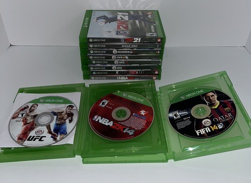 Xbox One 11 Game Lot NBA PGA UFC NFL NHL FIFA MXGP BUNDLE - ALL TESTED ...