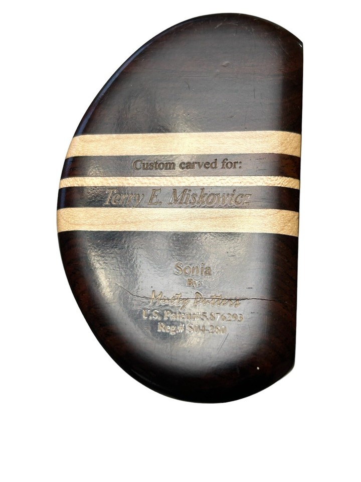 Musty Putters Classic Mallet Wood Head Putter Custom Carved Rh | eBay