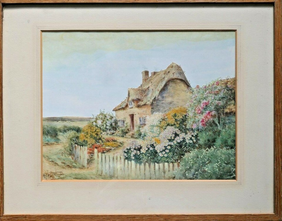 Alexander Molyneux Stannard (1898-1975) Watercolour. Thatched Cottage ...