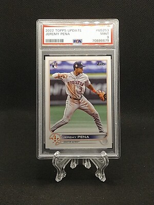 2022 Topps Update Jeremy Pena Rookie Card RC #US253 PSA Mint 9 Houston ...