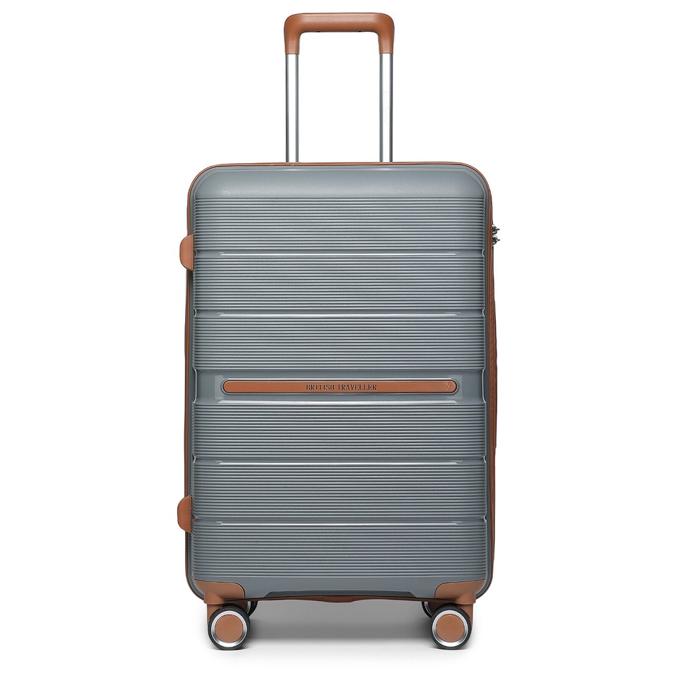 20/24/28 Inch Hard Shell PP 4 Wheels Suitcase Set Hand Cabin Luggage ...