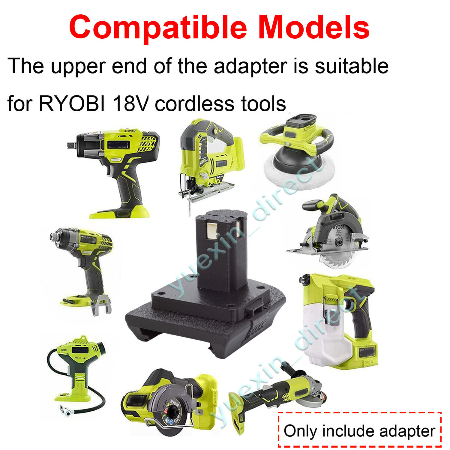 Battery Adapter For Hart 20V Li-ion Battery to for Ryobi 18V Power ...