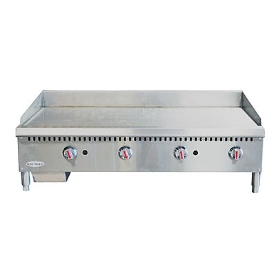 Serv-Ware SMGS-60 60" Countertop Manual Gas Griddle, 1" Steel Plate ...