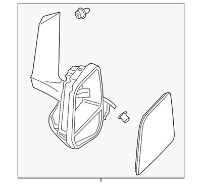 Genuine Ford 2014-2023 Ford Transit Connect - Mirror Assembly DT1Z ...