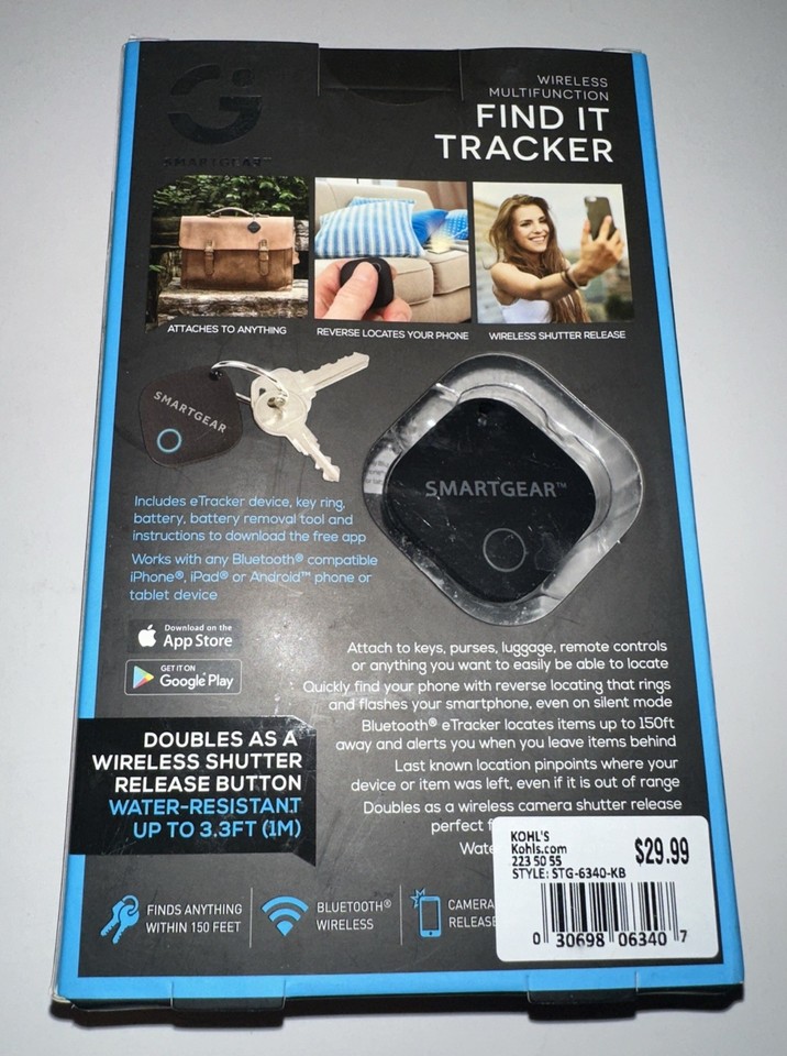 Smartgear Wireless Multifunction Find It Tracker | eBay