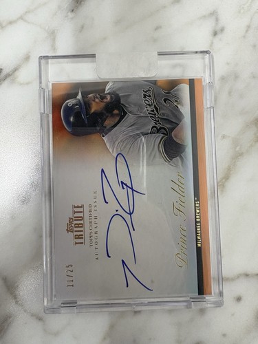 Prince Fielder Milwaukee Brewers 11/25 Baseball Trading Cards Autograph ...