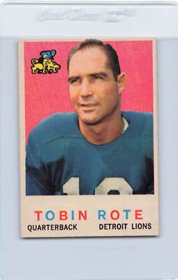 1959 Topps #170 Tobin Rote Lions EX *DA9684 | eBay