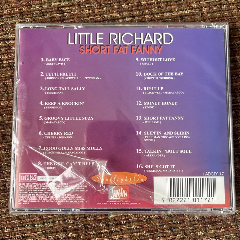 *NEW/SEALED* Little Richard "Short Fat Fanny" CD 16 Songs 1996 Javelin ...