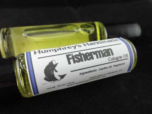 FISHERMAN Men's Cologne, Anise Essential Oil Jojoba Roll On Scent Black ...